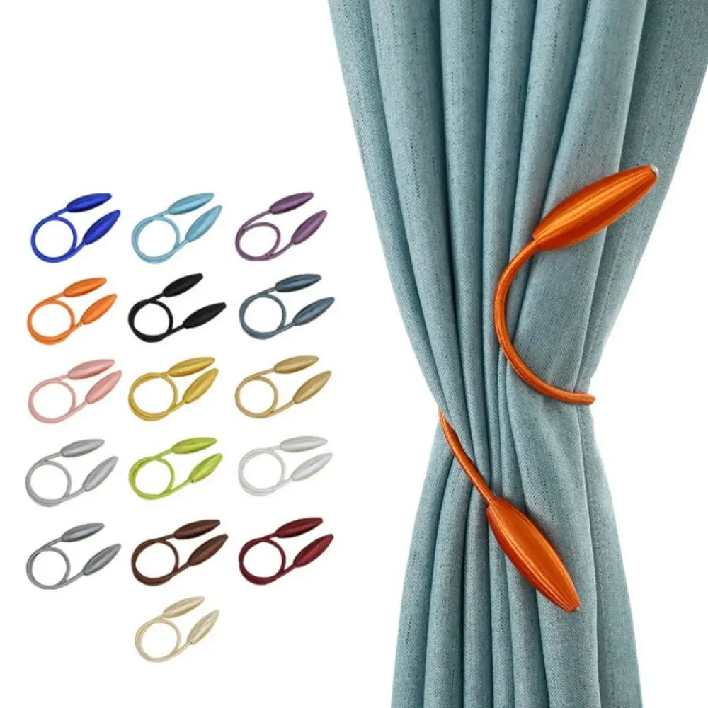 2pcs-set-Arbitrary-Shape-Twist-Curtain-Tiebacks-Plush-Alloy-Hanging ...