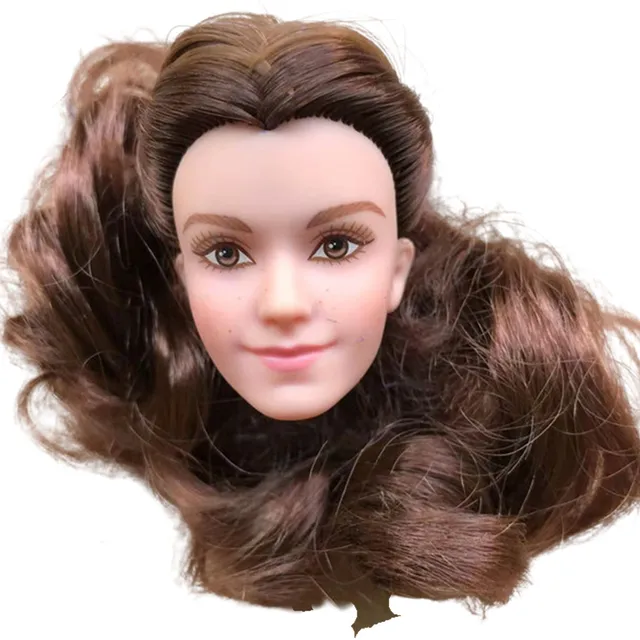 Cabezas de muñeca de pelo largo y suave, cabeza de juguete de Wonder ...