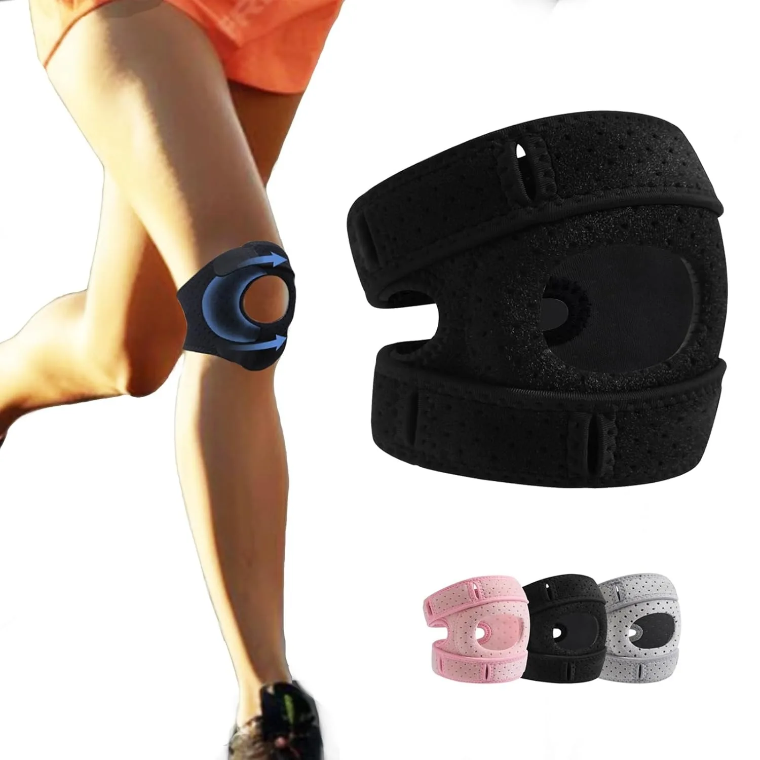 Adjustable Knee Brace for Running - Patella Knee Brace for Knee Pain ...
