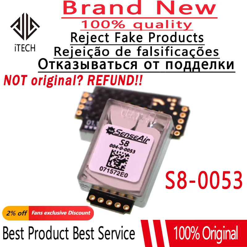 1pcs-lot-Original-SenseAir-S8-004-0-0053-S8-0053-Infrared-CO2-Carbon ...