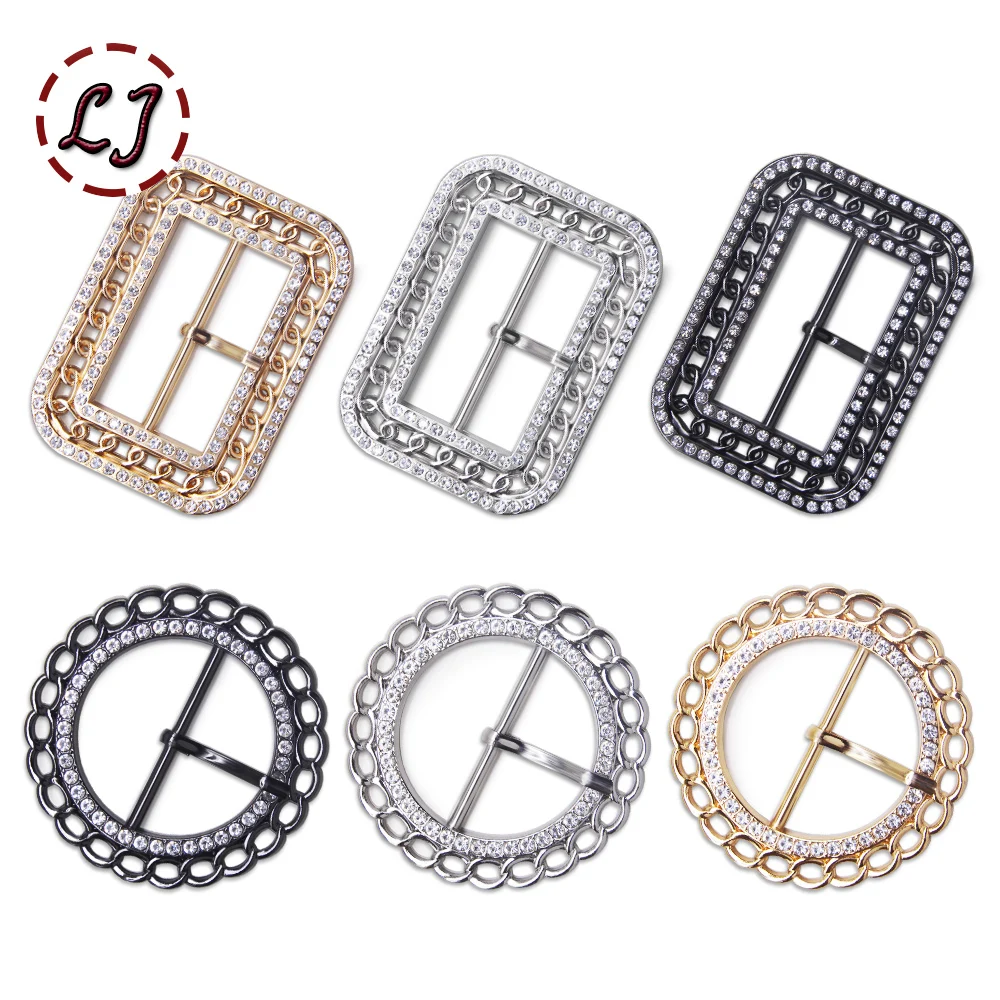 High-Quality-35-40-45mm-Fashion-Metal-Rhinestone-Belt-Buckles-Crafts ...