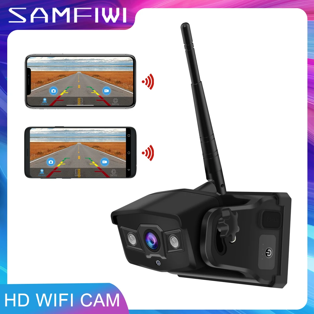 NEW 5G WiFi HD 1080P 100M Wireless Back camera Bus Van Truck RV Car DVR ...