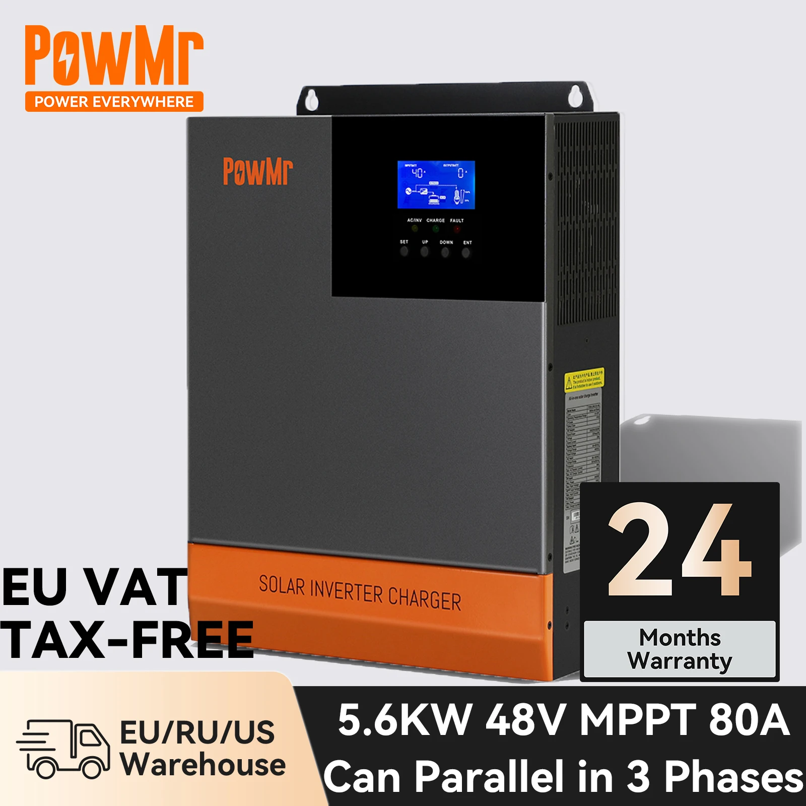PowMr-5-6KW-MPPT-Hybrid-Solar-Inverter-48V-DC-to-220V-AC-Off-Grid ...
