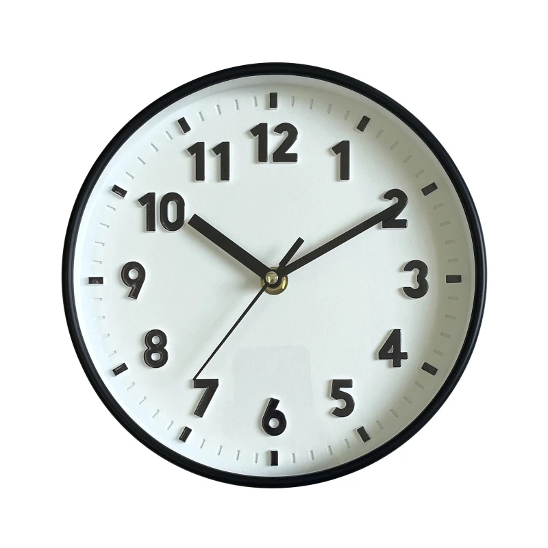 HORLOGE PENDULE,Gray--Horloge murale Simple et moderne de 8 pouces ...