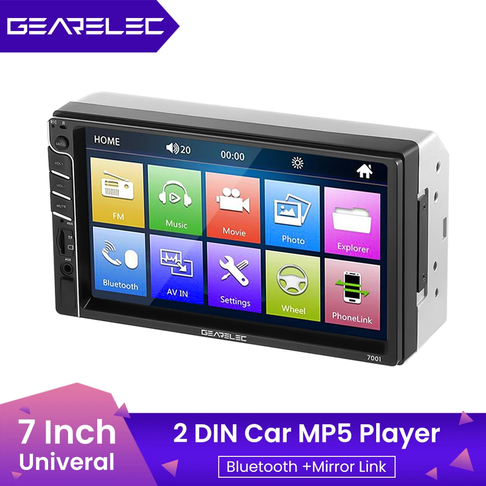 2 Din Car Mp5 Player Stereo 7 Inch Car Radio Multimedia Player 12v ...