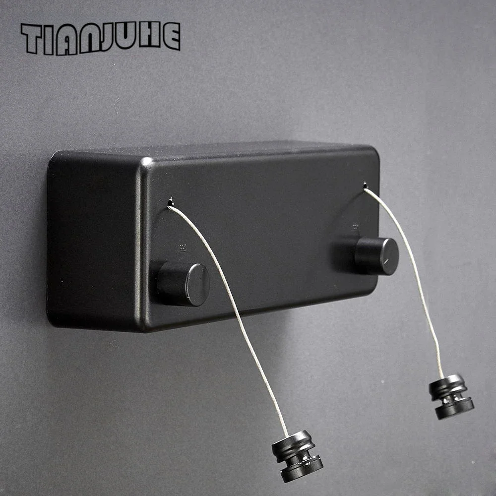 Corde à linge rétractable, boîtier ABS + sèche-linge en aluminium avec ...