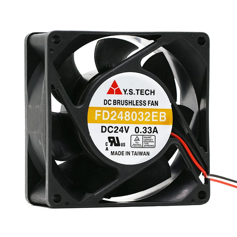 original FD248032EB 8032 8cm 24V 0.33A 2-wire high air volume server ...