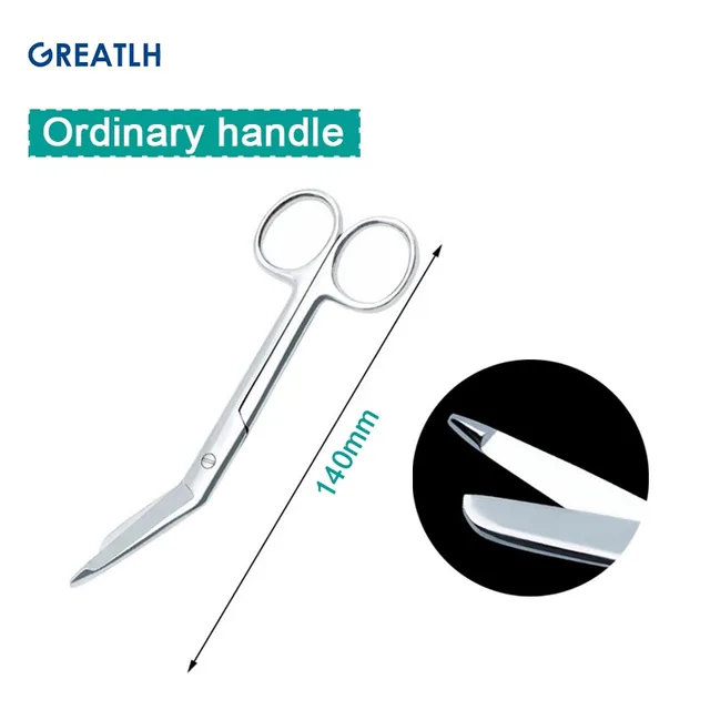 Stainless Steel Guaze Scissors Dressing Surgical Scissors Golden Handle Orthopedic Instrument ...