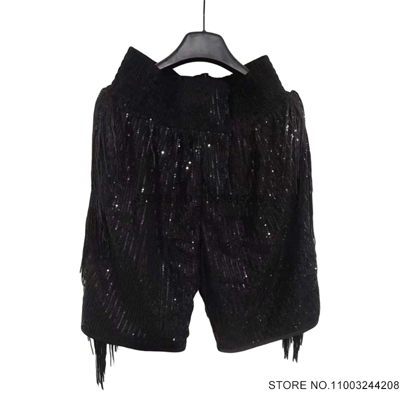 Muay-Thai-Shorts-Sequins-Tassels-High-Quality-Boxing-Shorts-Men-Women ...