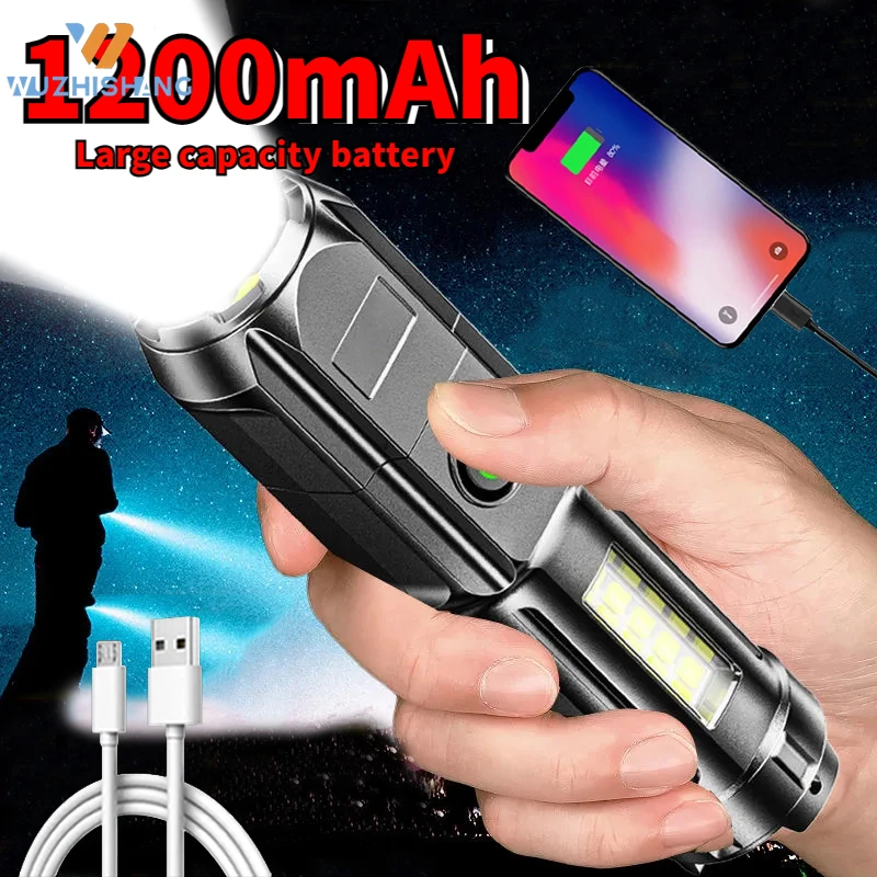 Strong-Light-Tactical-Flashlight-Outdoor-Camping-Multifunctional ...