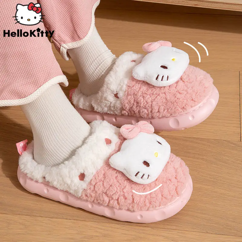 Sanrio Cute Girls Cotton Plush Slipper Hello Kitty Melody Cartoon Anime ...
