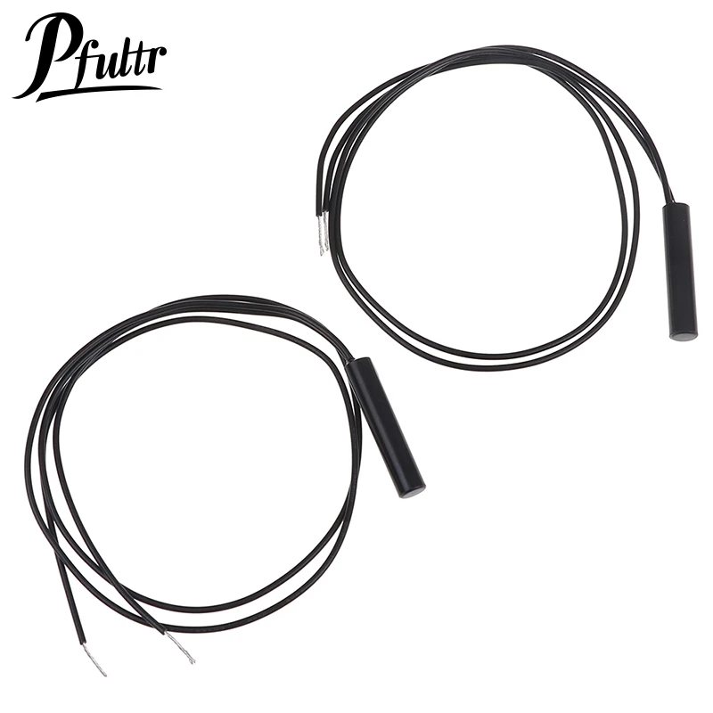 2x-cylindrical-plastic-mounted-reed-proximity-switch-magnetic-sensor ...
