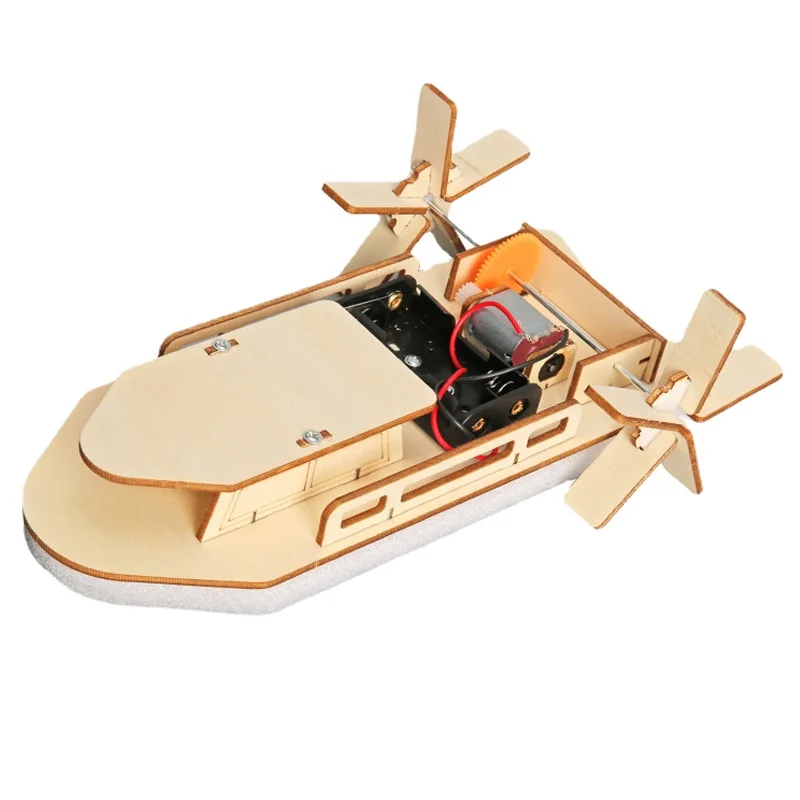 DIY-Homemade-Electric-Paddle-Boat-Physics-Gizmo-Experimental-Puzzle-Toy ...