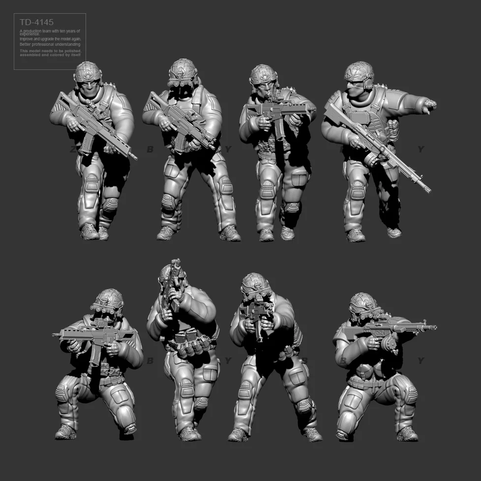 38MM-50MM-Resin-Soldier-model-kits-figure-colorless-and-self-assembled ...