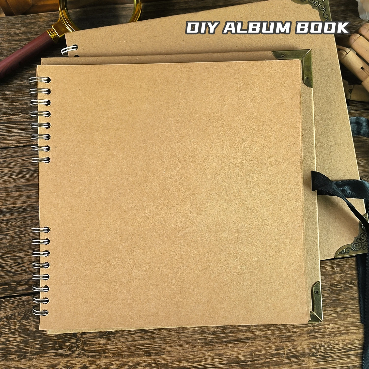 Mr. Paper 2Style 30Sheets/book Photo Album DIY Bow Ribbon Coil ...
