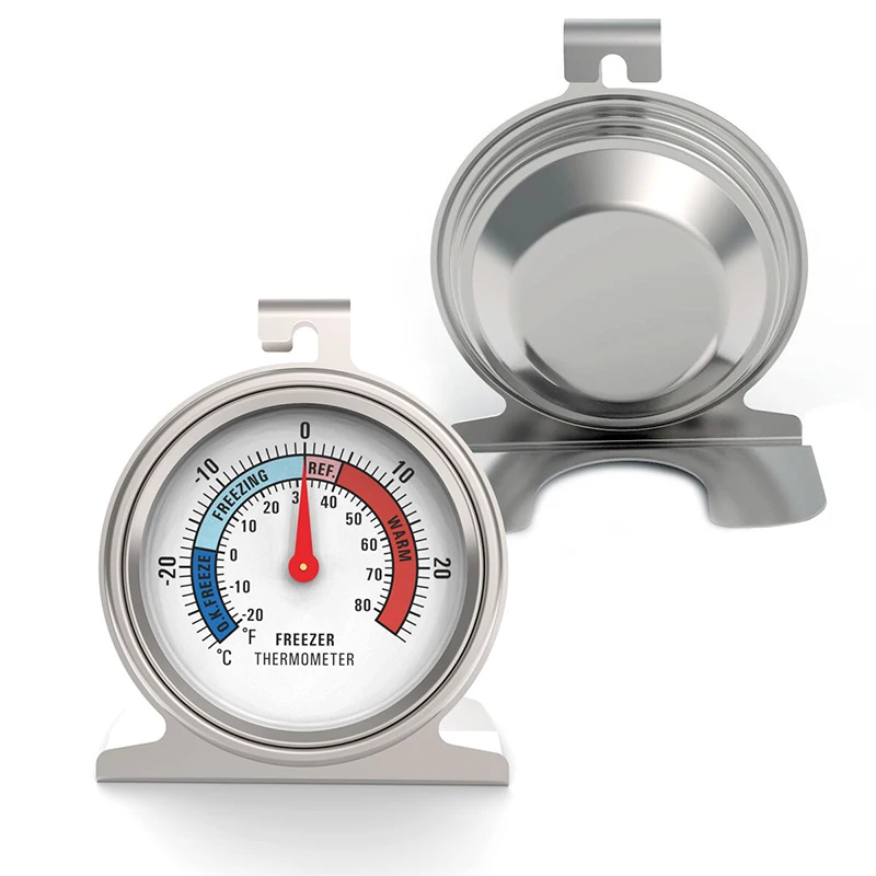 Freezer Thermometers -30~30°C -20~80°F Stainless Steel Fridge Large ...