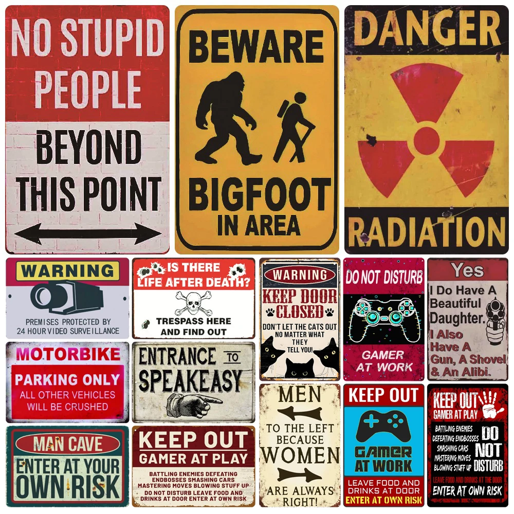 Danger Do Not Enter Sign Funny