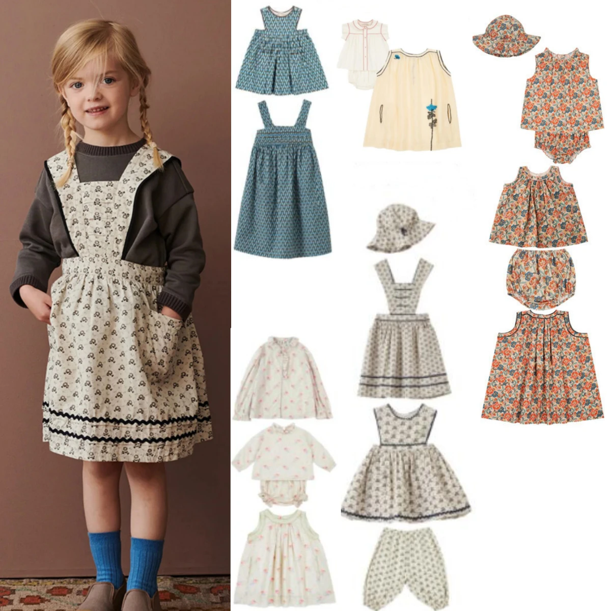 Kids Clothes Girls Cbc Brand Baby Girl Dress Flower Pattern Outfit ...