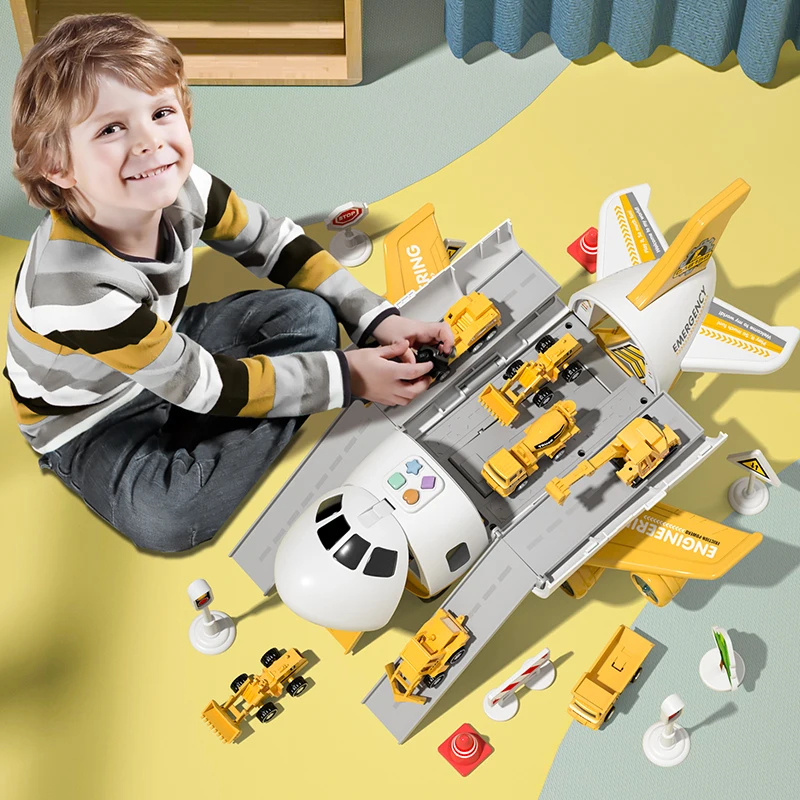 TEMI-Kids-Airplane-Car-Toys-Simulation-Inertia-Aircraft-Music-Stroy ...