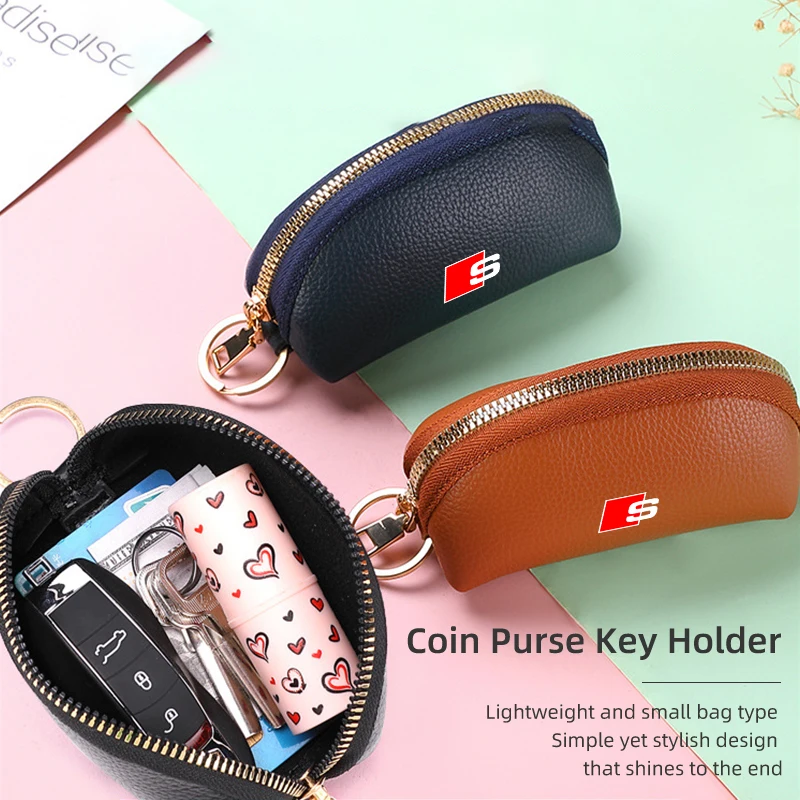 Fashion-Clutch-Zip-Wallet-Car-Logo-Vintage-Coin-Purse-Key-Bag-For-Audi ...