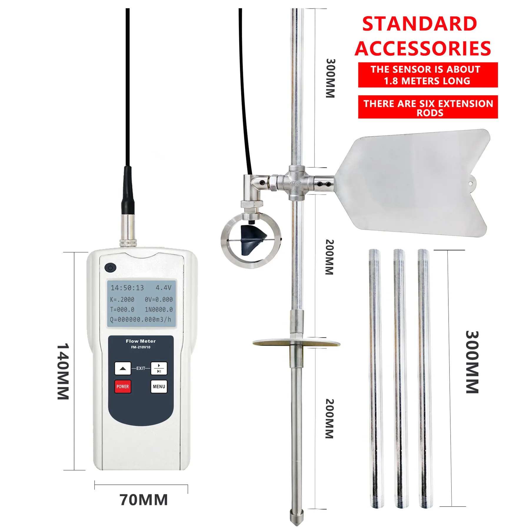 Portable-flow-rate-meter-FM-210V10-velocity-measurement-instrument ...