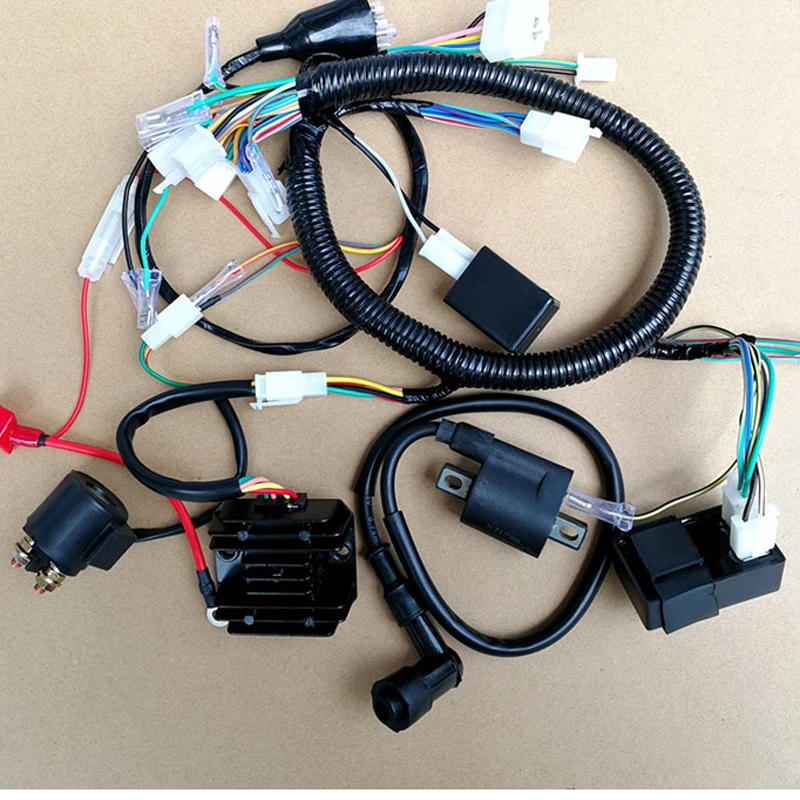 Motorcycle-Electrical-Wiring-Harness-Wire-Cable-For-Honda-Jiling-Dayang ...