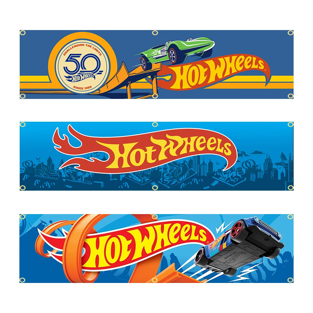 Pancarta-de-ruedas-calientes-de-60x240cm-Bandera-de-poli-ster-impresa ...