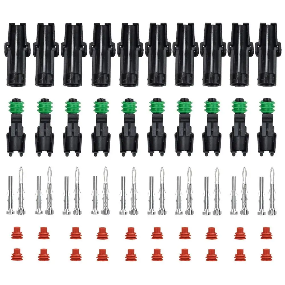 Delphi 2.5 Series Automotive Waterproof Connector 1/2/3/4Pin Male ...