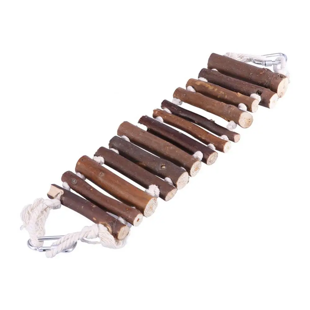 Cage-Decor-Toy-Wooden-Pet-Bird-Parrot-Rope-Ladder-Suspension-Bridge ...