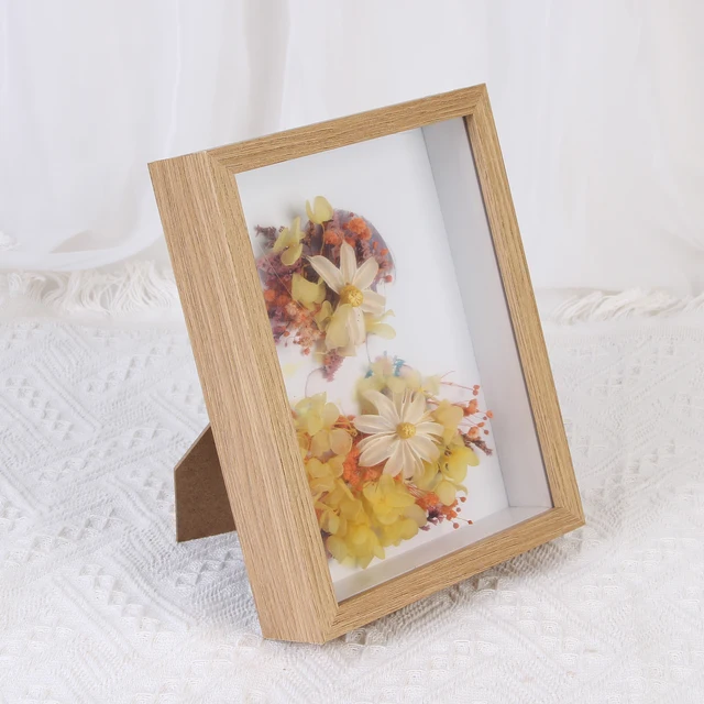 Multipurpose Deep 3d Frame for Dried Flowers Wooden Photo Frame 3cm ...