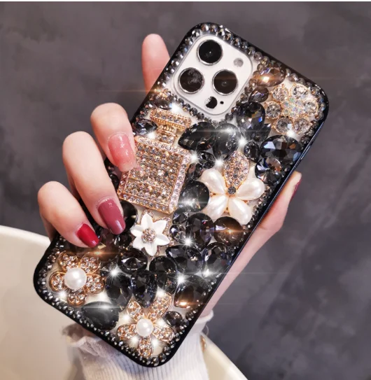 Luxury Bling Diamond Phone Case for Moto G52 4G (Clear)