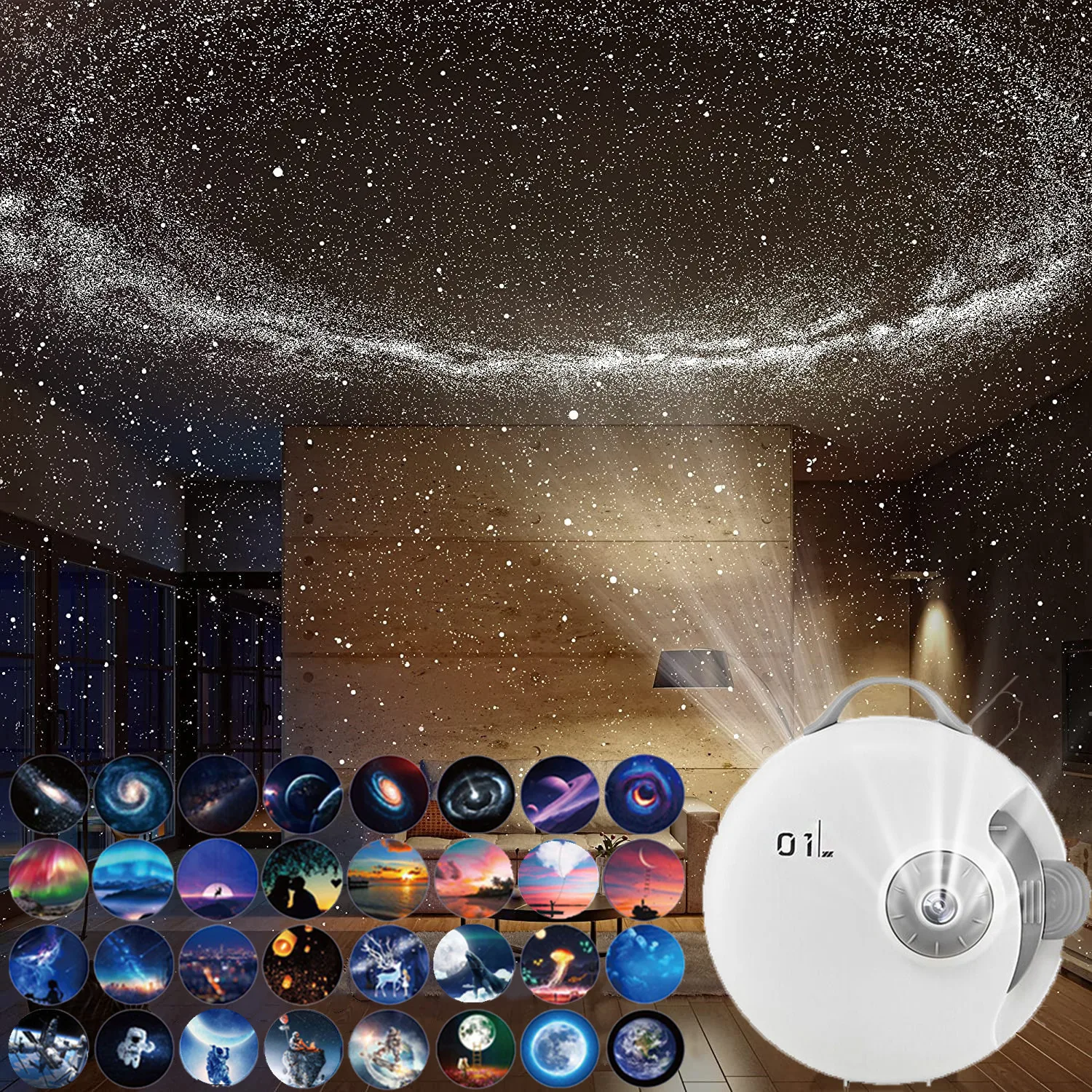 Projetor-de-estrela-LED-para-crian-as-luz-noturna-proje-o-planet-ria-l ...
