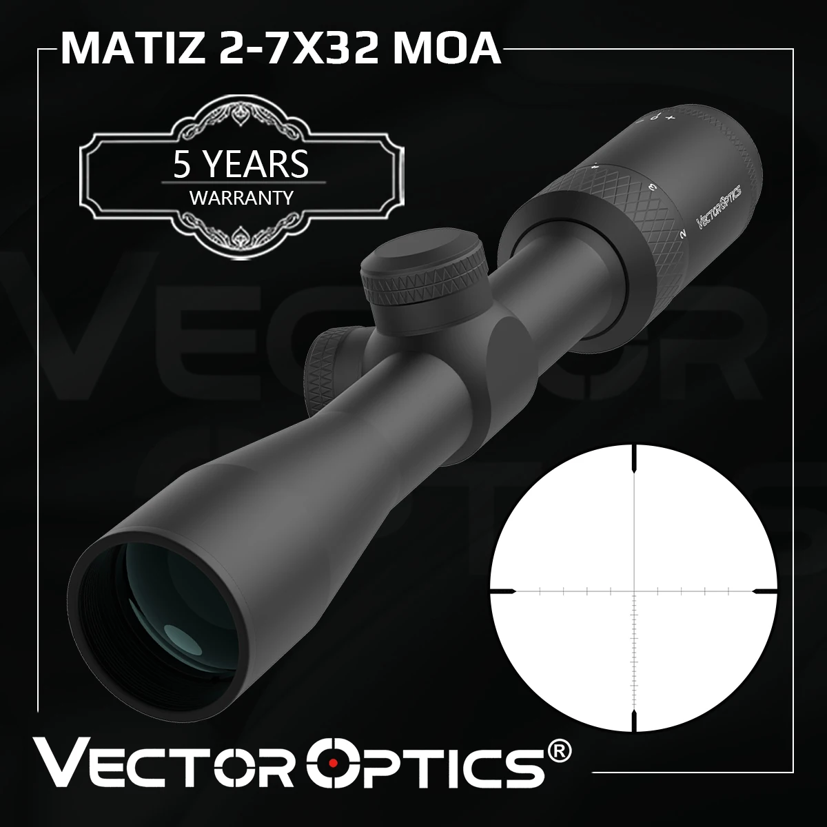 Vector-Optics-2-7X32-Riflescope-Dia-25-4Mm-Hunting-Scopes-Matiz-for-223 ...