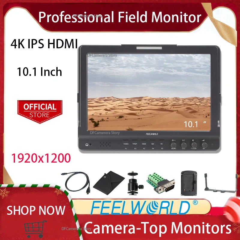 Feelworld-4K-IPS-Professional-Field-Monitor-10-1-Inch-1920x1200-3G-SDI ...