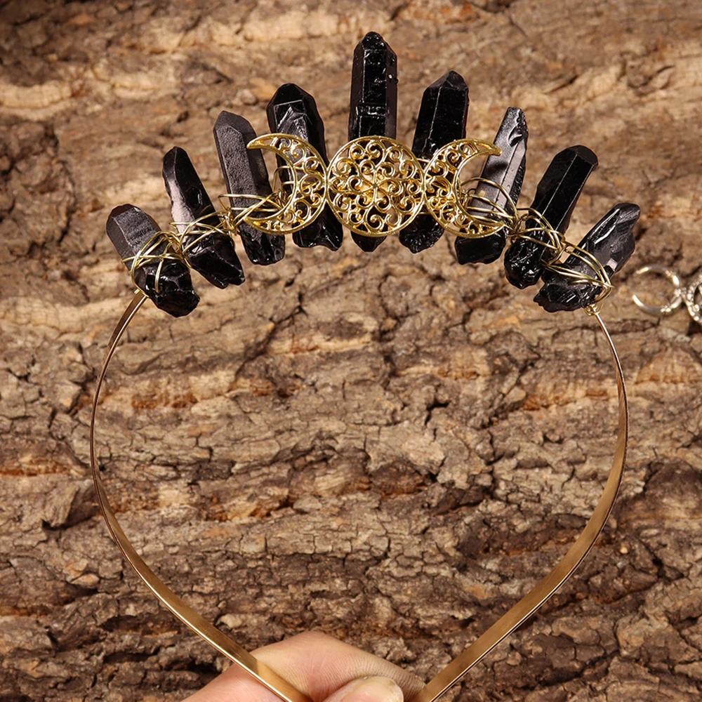 Corona-de-bruja-de-cristal-Natural-de-lujo-accesorios-para-el-cabello ...
