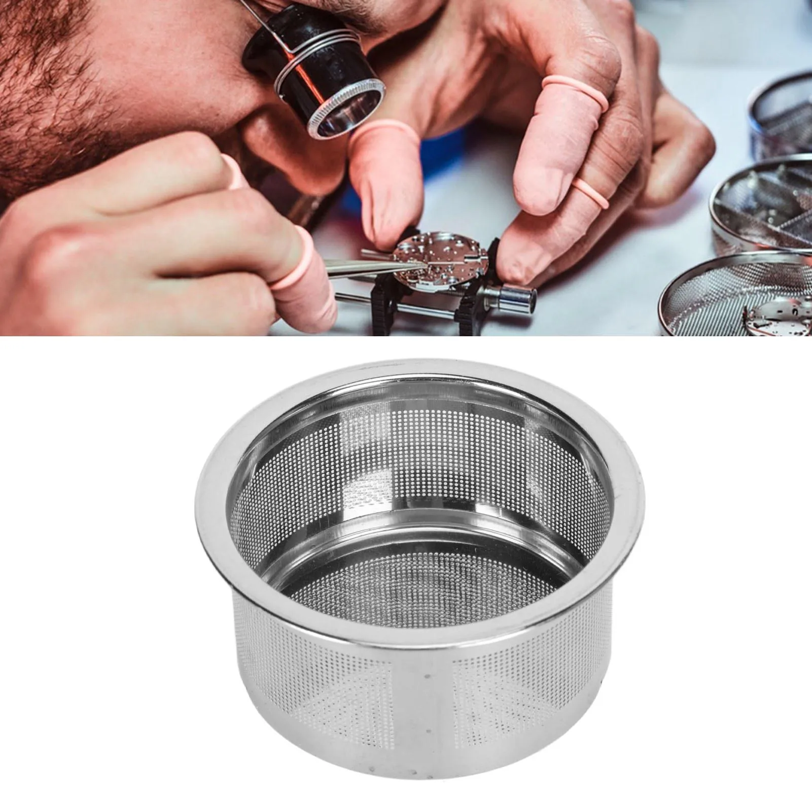 Watch-Parts-Cleaner-Baskets-Efficient-Cleaning-Portable-Stainless-Steel ...
