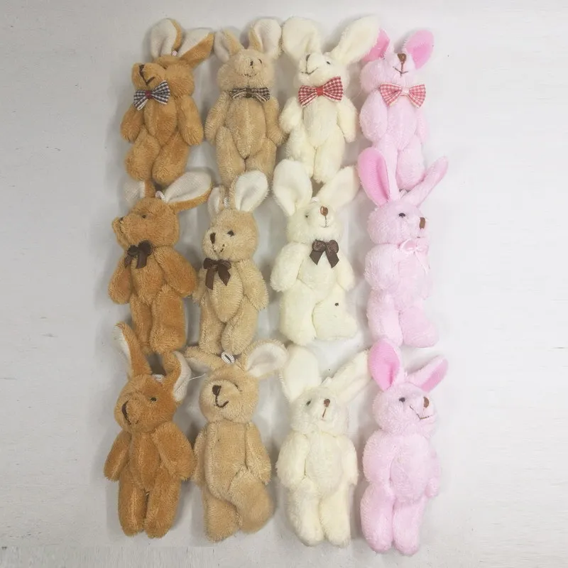 4PCS-Plush-Rabbit-Bow-Tie-Rabbit-Toy-Bag-Pendant-Keychain-DIY-Cartoon ...