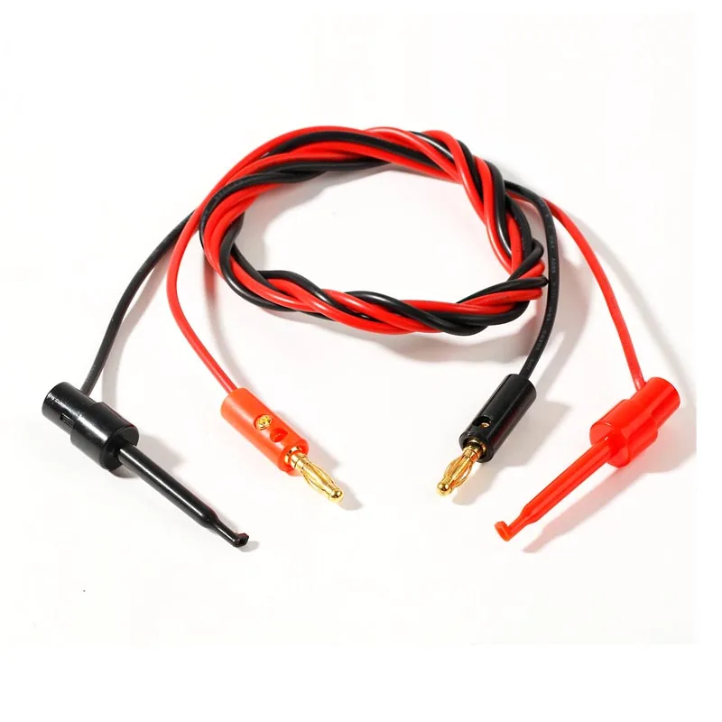 Test Hooks Clip To Banana Plugs 4mm Banana Plug Connector To Hook Clamp ...