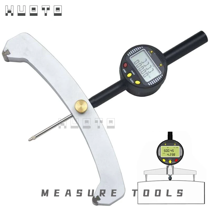 0-50.8mm digital radius gauge digital radius indicator with 5 ...