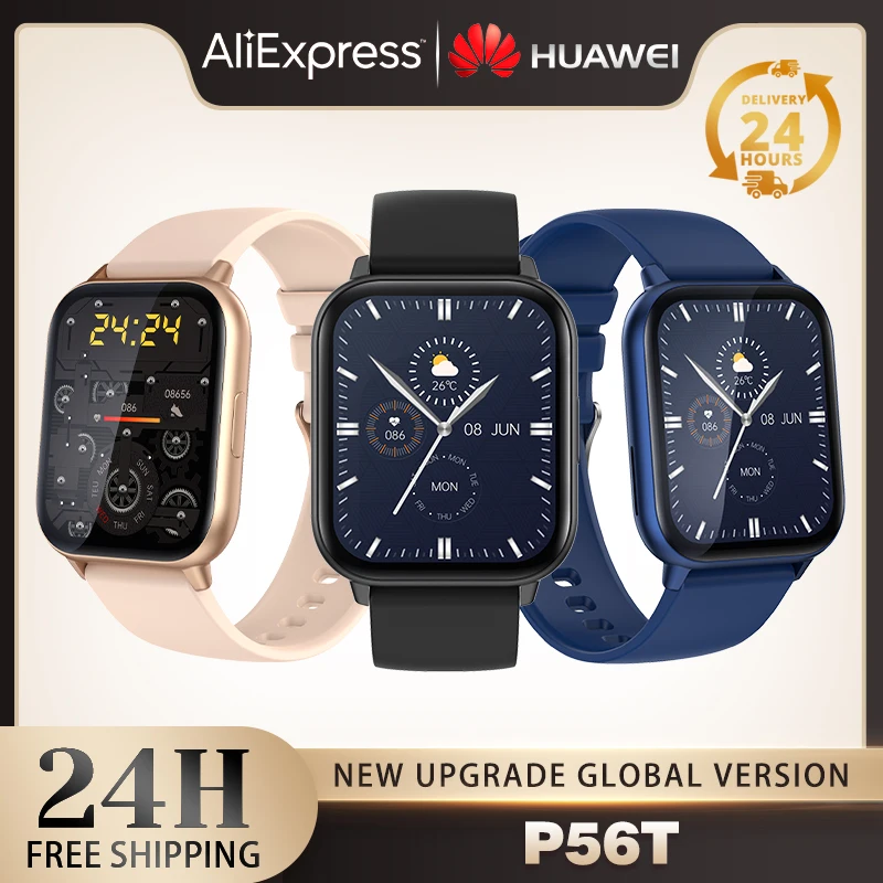 Huawei P56T Smartwatch HD Screen Chamada Bluetooth Esporte Fitness ...