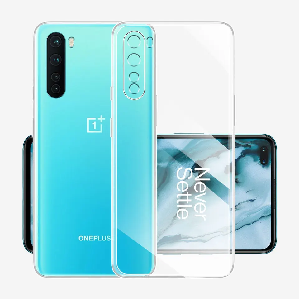 Cover Protettiva OnePlus Nord Cover Morbida TPU CLEAR Trasparente Per ...