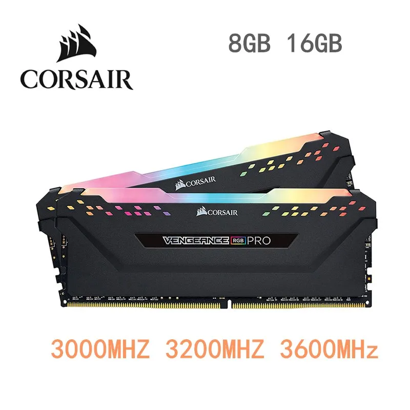 CORSAIR módulo de Memoria DDR4 RGB PRO, 8GB, 16GB, 32GB, PC4, 3000Mhz ...