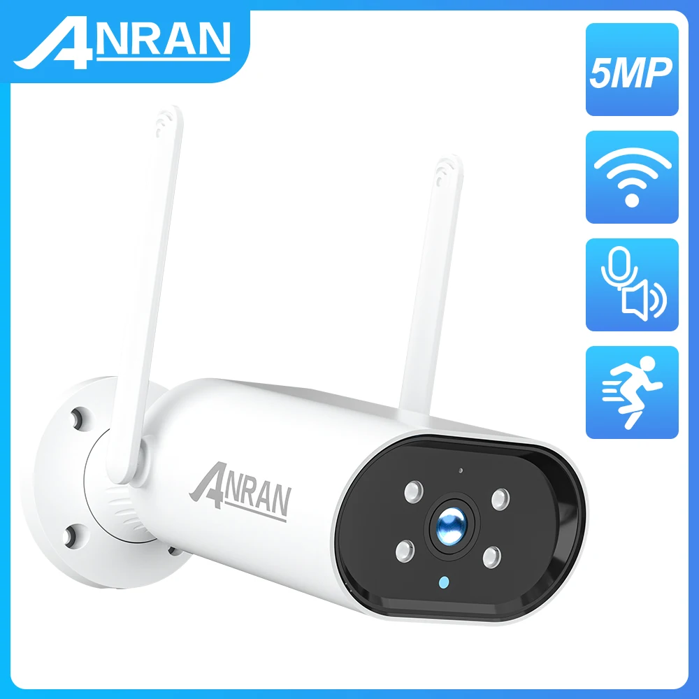 ANRAN 5MP Wifi Surveillance Camera 1920P HD IR Night Vision Outdoor ...