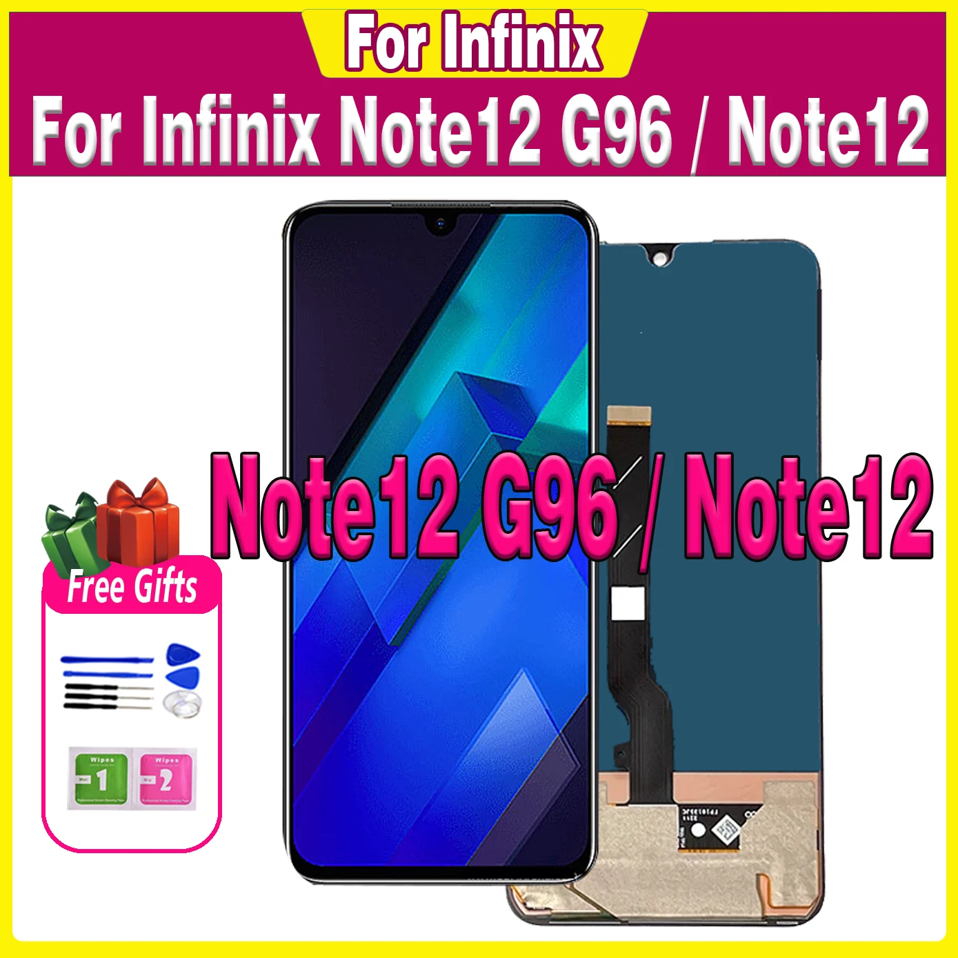 LCD 6.7" For Infinix Note 12 LCD X663 X663C X663D Display Screen Touch ...