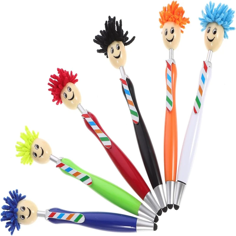 1-Pcs-Mop-Head-Ballpoint-Pen-Cute-Motivational-Pens-Fashion-Funny-Pen ...