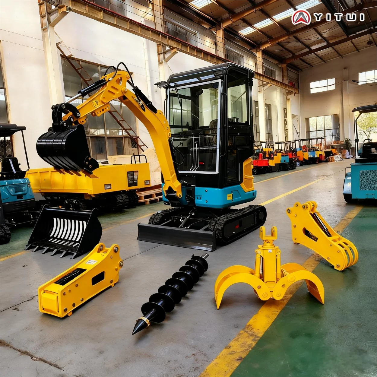 Multi functional rapid delivery Customized mini excavators Kubota 1 ton ...
