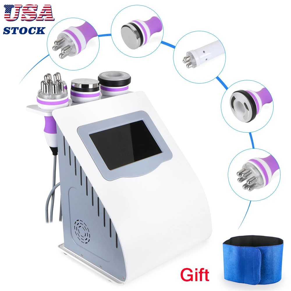 5 In 1 40k Ultrasonic Cavitation Machine Vacuum Rf Massager For Face ...