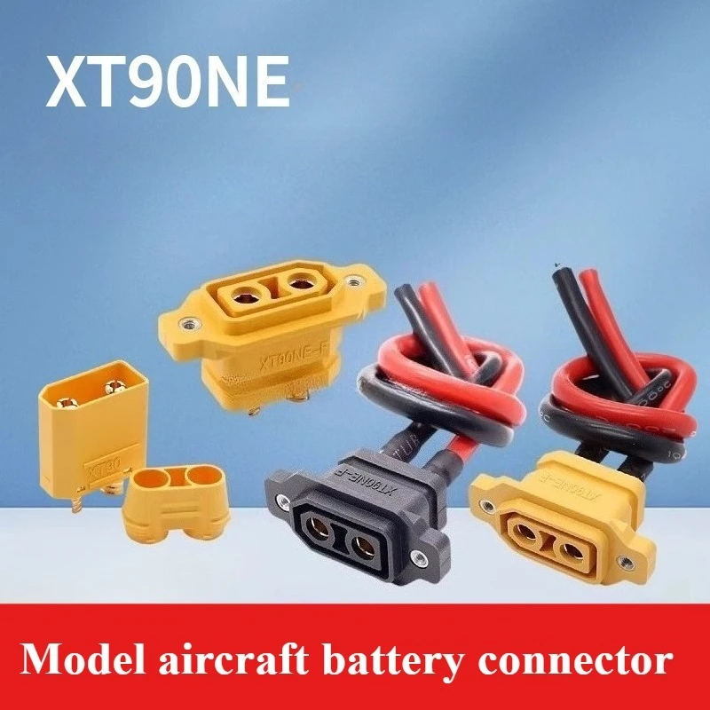 XT90NE Lithium Battery Charging Connector Fixed Welded Type Gold ...