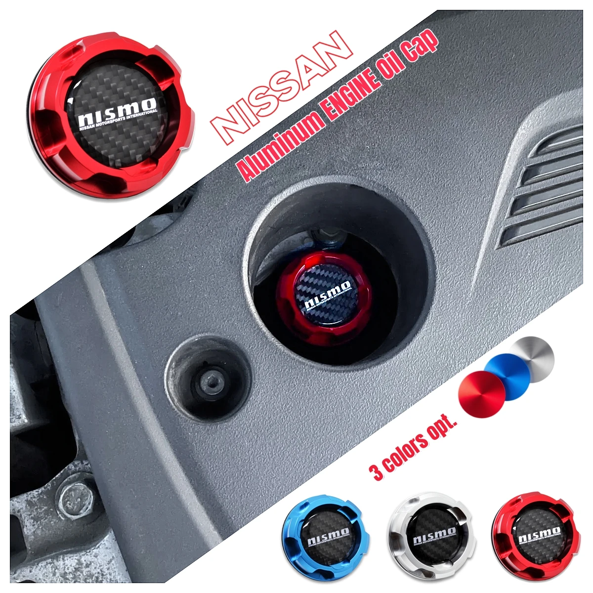 Aluminum ENGINE Oil Cap for nissan ALTIMA MAXIMA SILVIA S13 S14 240SX ...