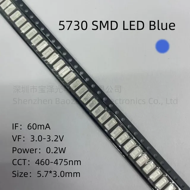 5730 0.2W SMD LED Red Yellow Green White Blue Pink 5630 Light Emitting ...
